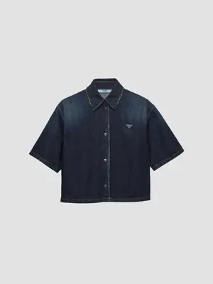 Prada Short-sleeved Denim Shirt