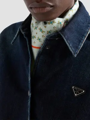 Prada Short-sleeved Denim Shirt