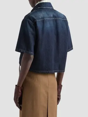Prada Short-sleeved Denim Shirt