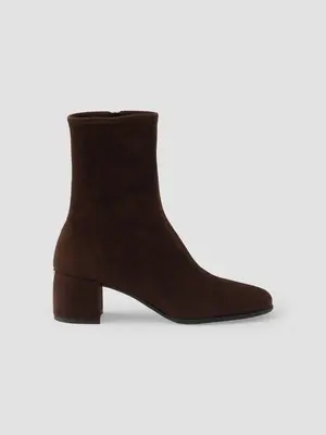 Prada Stretch Suede Booties Boots
