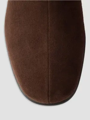 Prada Stretch Suede Booties Boots