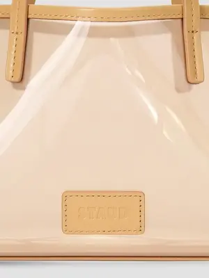 Staud Christos Mini Logo Embossed Tote Bag