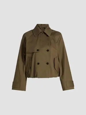 Rails Jett Double-breasted Trench Coat - Olive