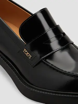 TOD'S 60mm Leather Penny Loafer-style Pumps