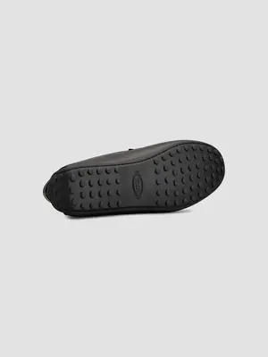 TOD'S City Gommino Leather Driving Loafers - Black