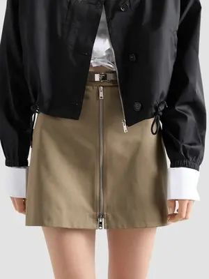 Prada Chino Mini-skirt With Zipper