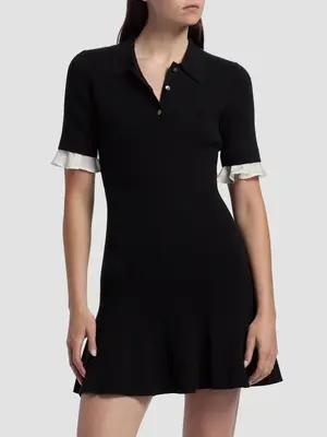 Cinq À Sept Keaton Knit Polo Minidress