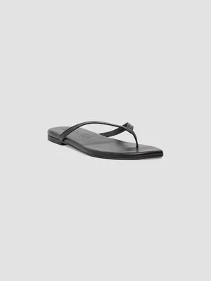 Staud Freja Leather Thong Sandals
