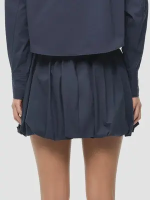 Simkhai Pippa Cotton-blend Miniskirt - Midnight