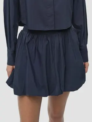 Simkhai Pippa Cotton-blend Miniskirt - Midnight
