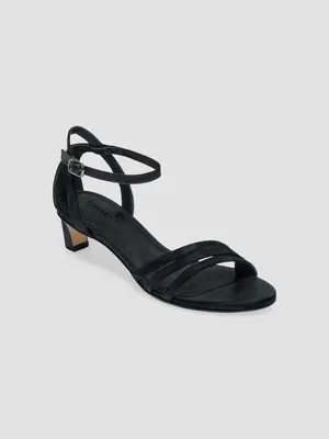Bernardo Lima Kitten Heel Sandals - Black
