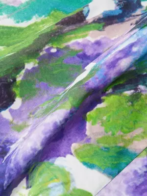 Natori Ayame Floral Watercolor-print Maxi Dress