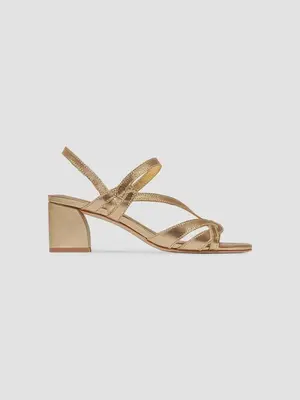 Bernardo Gyoda Mid Heel Sandals - Gold