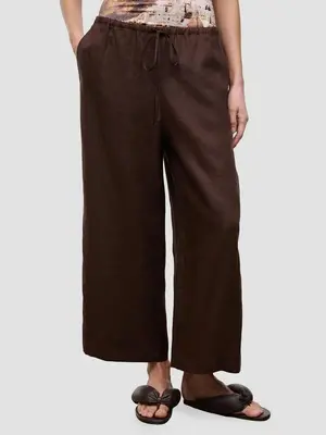 Staud Mateo Linen Crop Pants