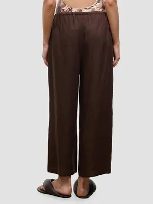 Staud Mateo Linen Crop Pants