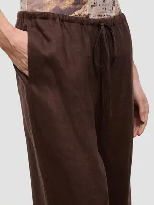 Staud Mateo Linen Crop Pants