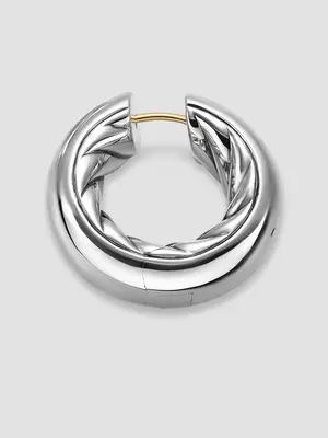 David Yurman Mercer Hoop Earrings In Sterling 24.7mm