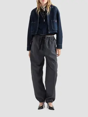 Prada Cropped Denim Blouson Jacket