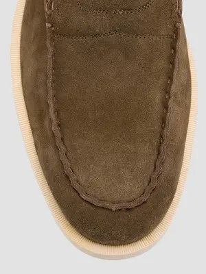 John Lobb Pace Suede Loafers - Olive