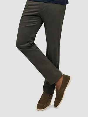 John Lobb Pace Suede Loafers - Olive