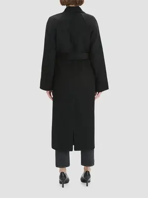 FAVORITE DAUGHTER Paola Wool-blend Self-belt Coat