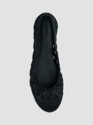 Bernardo Costa Ballet Flats - Black
