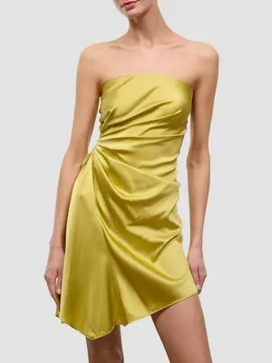 Staud Adriana Silk Mini Dress