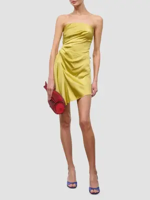 Staud Adriana Silk Mini Dress