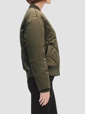 FAVORITE DAUGHTER The Favorite Quilted Bomber Jacket - Army
