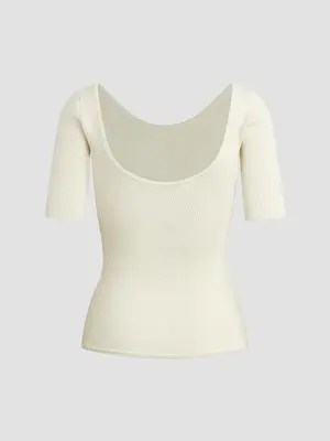 FAVORITE DAUGHTER The Behind The Scenes Rib-knit Top