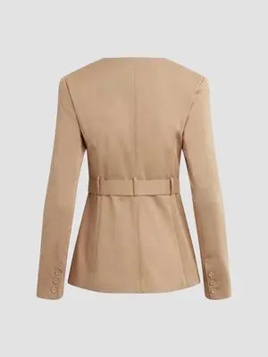FAVORITE DAUGHTER The Diana Tie-waist Cotton-blend Jacket