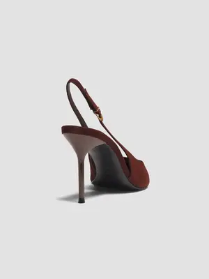 Schutz Alicia Sling 90mm Suede Slingback Pumps