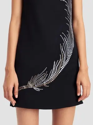 16Arlington Ayre Embellished Feather Minidress