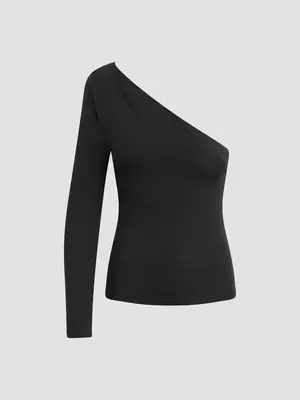 FAVORITE DAUGHTER The Edgy One-shoulder Top