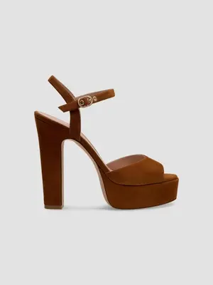 STUART WEITZMAN Reade 125mm Suede Platform Sandals