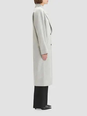 FAVORITE DAUGHTER The Luca Wool-blend Coat - Light Gray