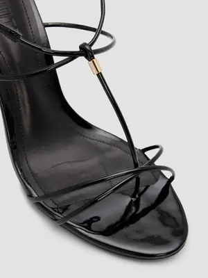 Schutz Jules 90mm Leather Sandals - Black