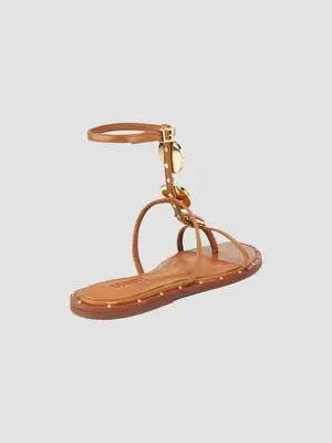Schutz Milos 25mm Crystal-embellished Leather Sandals