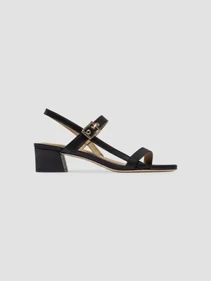 Bernardo Jinji Low Heel Sandals - Black