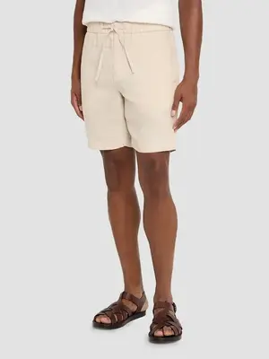 Frescobol Carioca Felipe Linen Drawstring Shorts