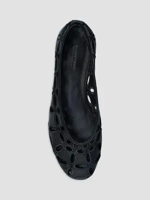 Bernardo Brie Ballet Flats - Black