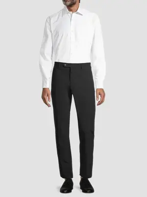 Zanella Noah Flat-front Pants - Black