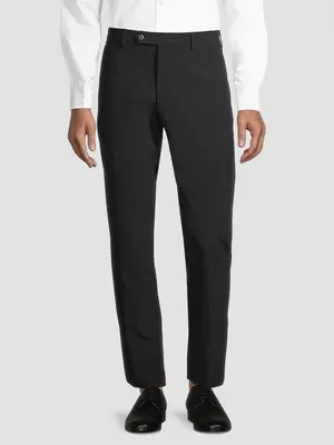 Zanella Noah Flat-front Pants - Black