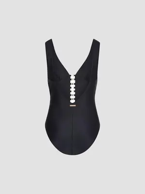 MILLY Embellished One-piece Swimsuit