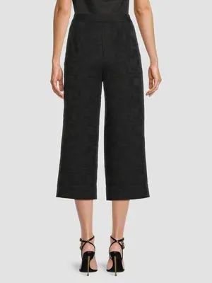 Natori Jacquard Wide-leg Crop Pants