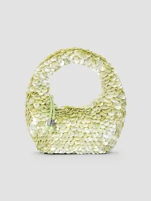 Staud Reef Mother-of-pearl Top Handle Bag