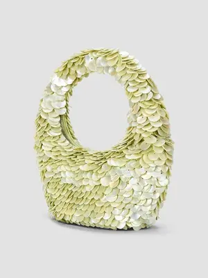 Staud Reef Mother-of-pearl Top Handle Bag