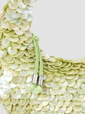 Staud Reef Mother-of-pearl Top Handle Bag