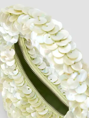 Staud Reef Mother-of-pearl Top Handle Bag