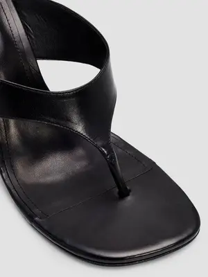 Schutz Maya 90mm Leather Sandals - Black